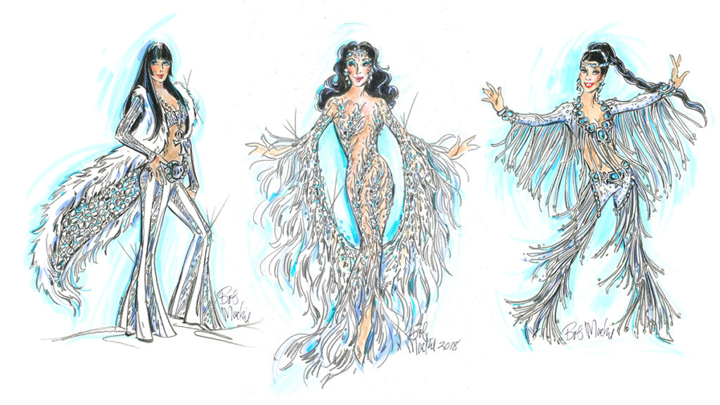 Bob Mackies Iconic Looks Head To Broadway In The Cher Show Broadway Direct